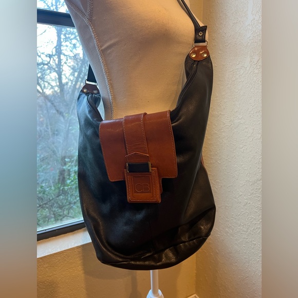 CB Pelletterie | Bags | Vintage Cb Pelletterie Genuine Leather Shoulder ...